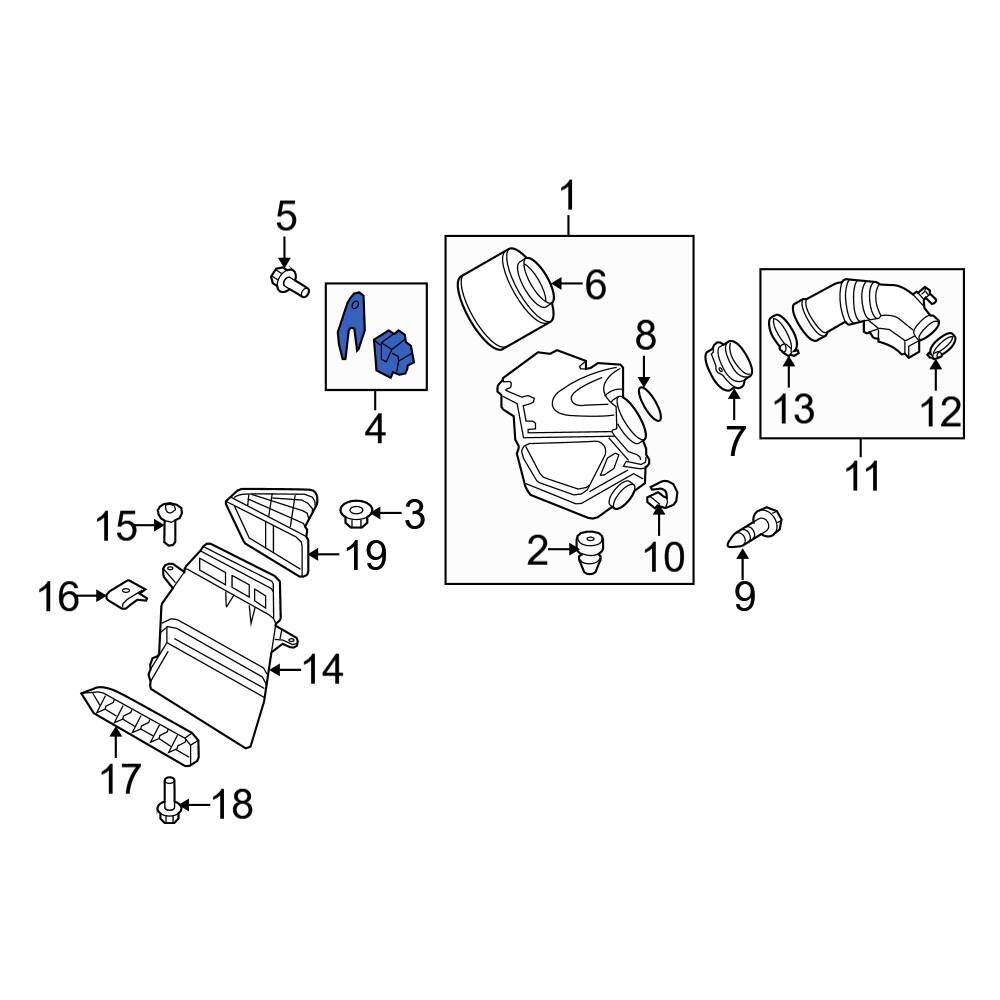 Audi OE 8R0133426 - Air Cleaner Bracket
