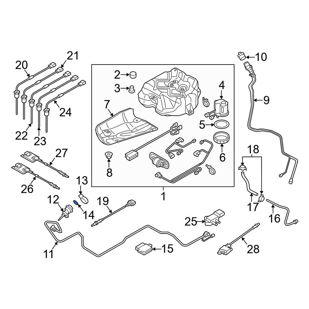 Audi OE 3C0253115A - Diesel Exhaust Fluid (DEF) Injector Gasket