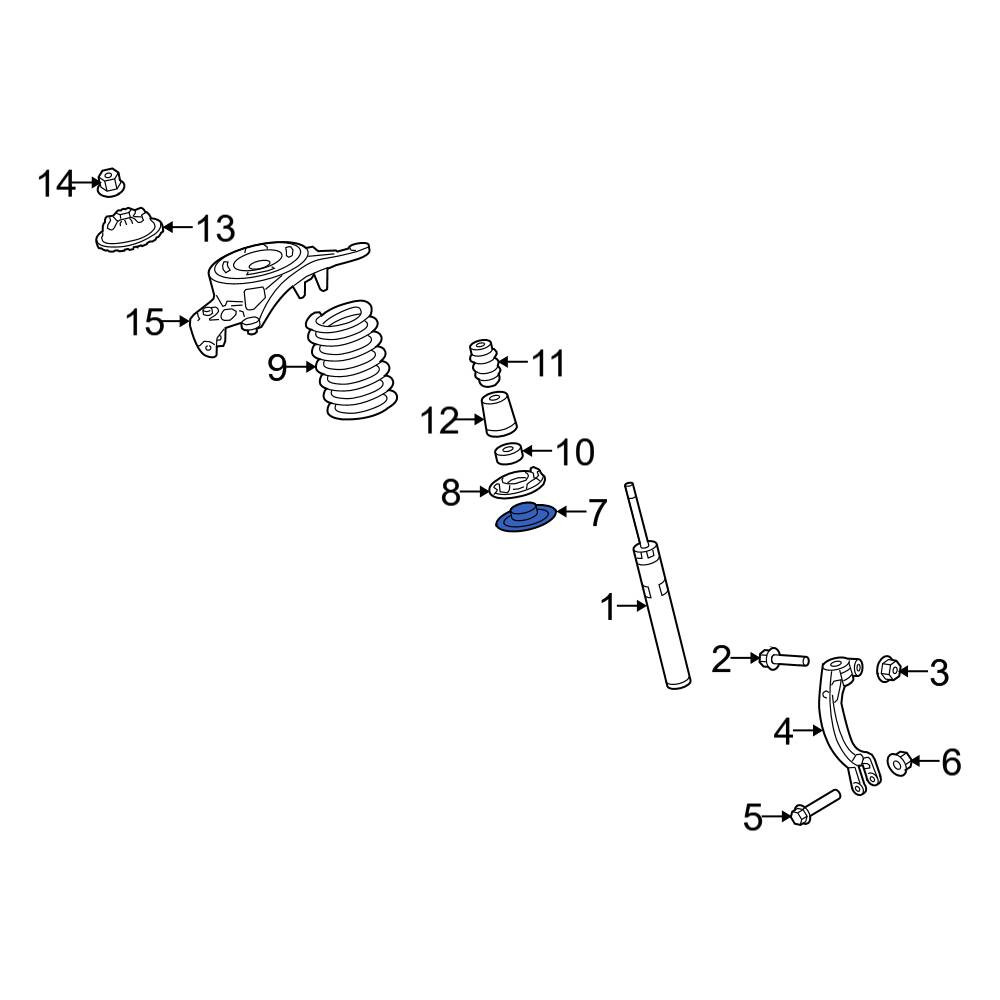 Audi OE 8K0412103C - Front Coil Spring Pocket