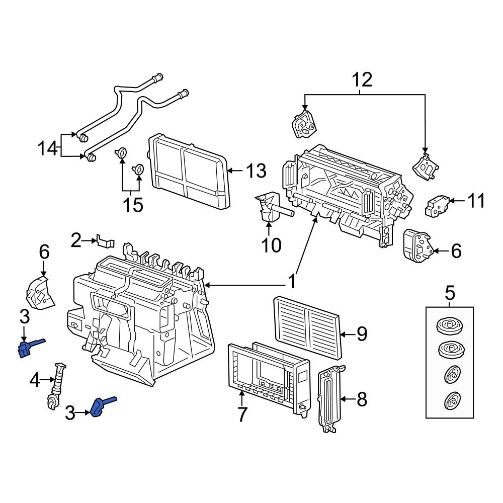 Audi OE 8K0820539 - A/C Evaporator Temperature Sensor
