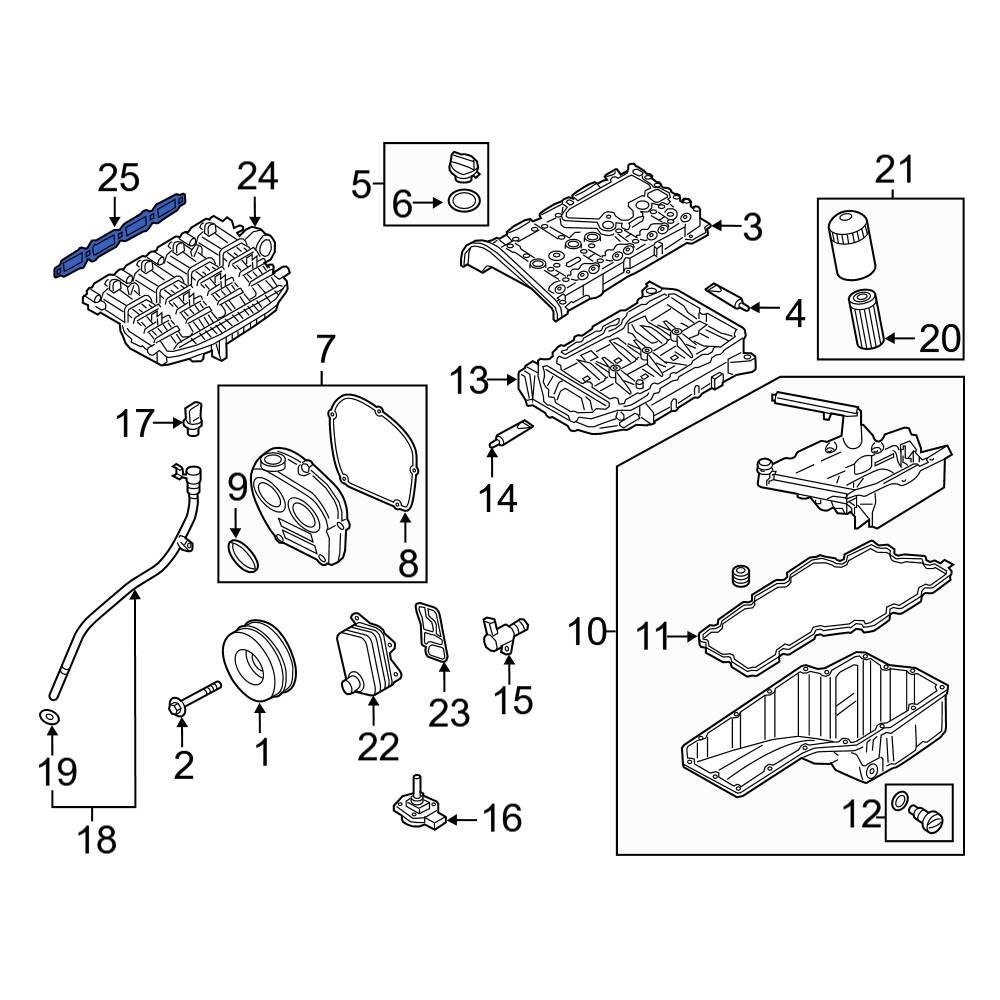 Audi OE 06K129717A - Engine Intake Manifold Gasket