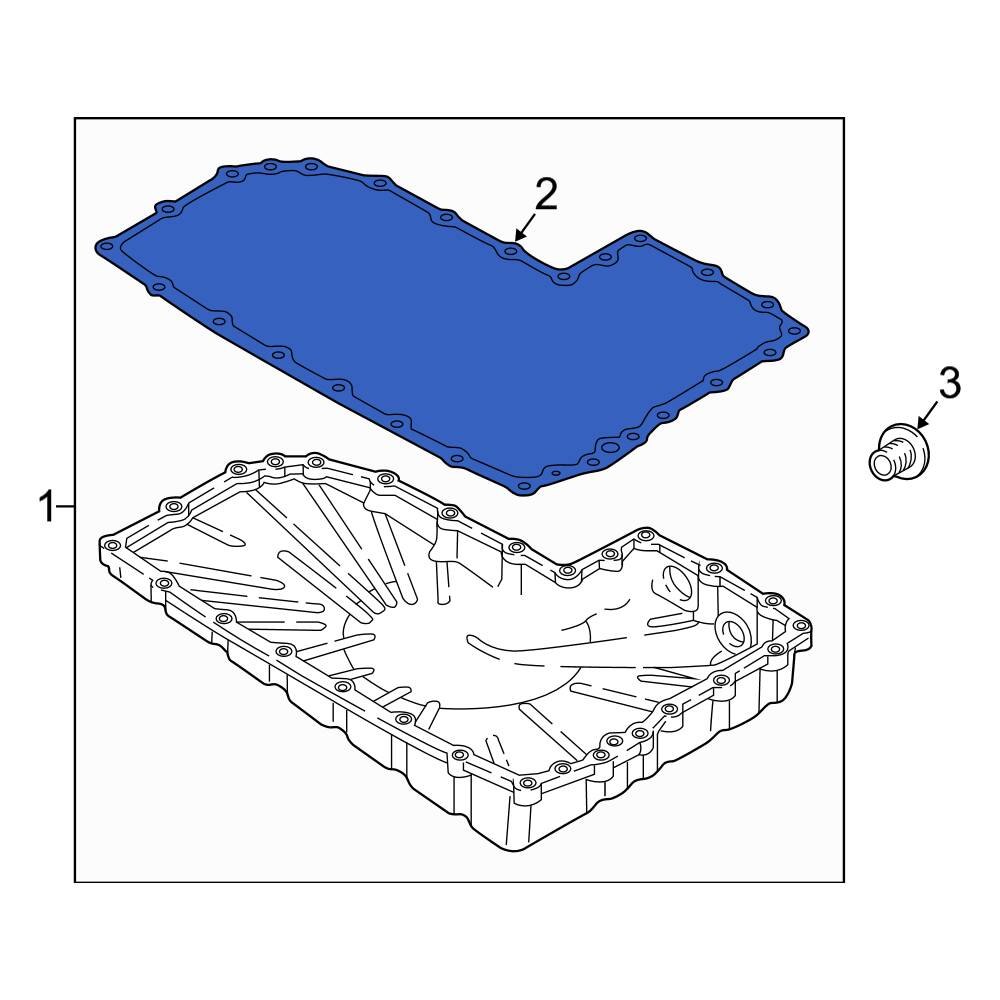 Audi OE 0CK321371A - Transmission Oil Pan Gasket