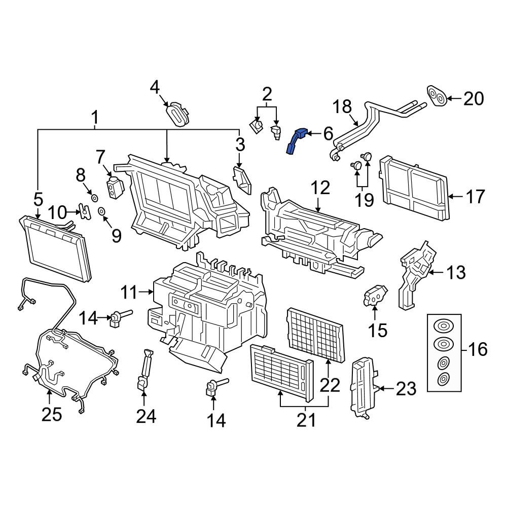 Audi OE 8K0820539 - Upper A/C Evaporator Temperature Sensor