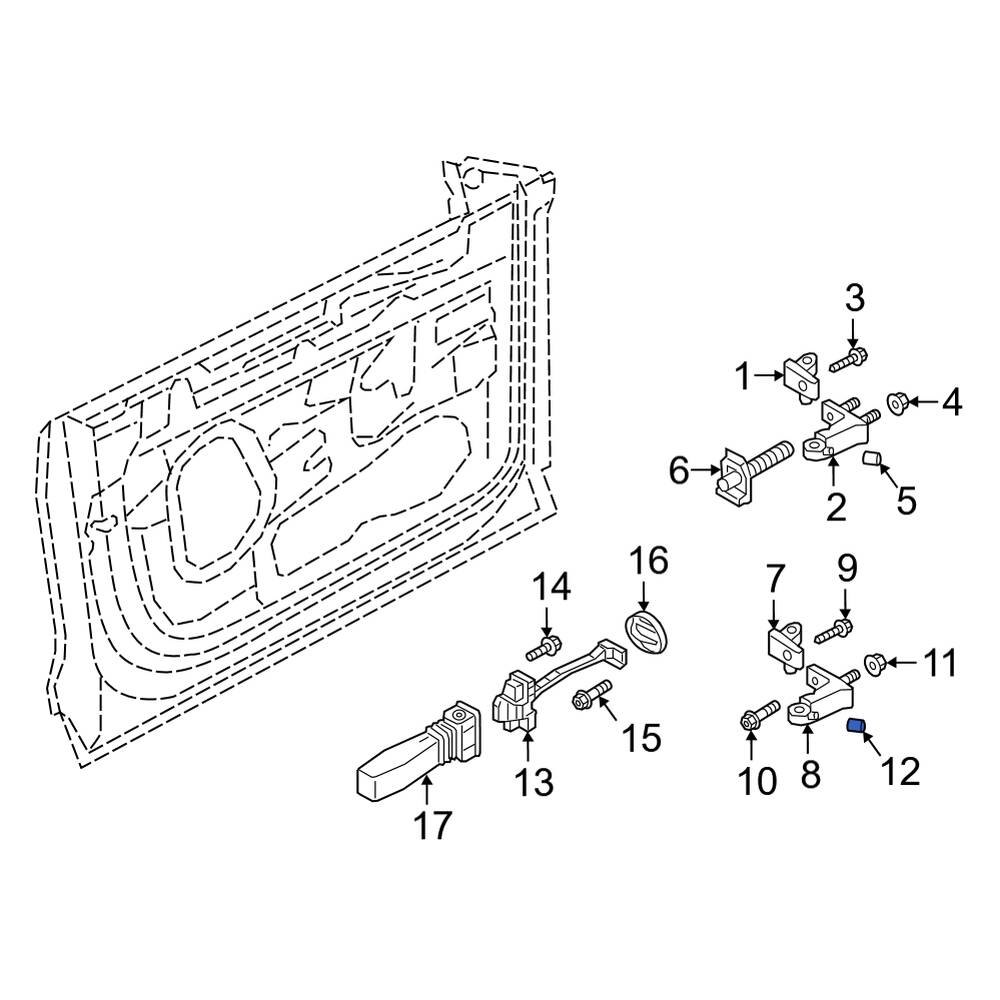 Audi OE 8T0837947 - Lower Door Hinge Cap