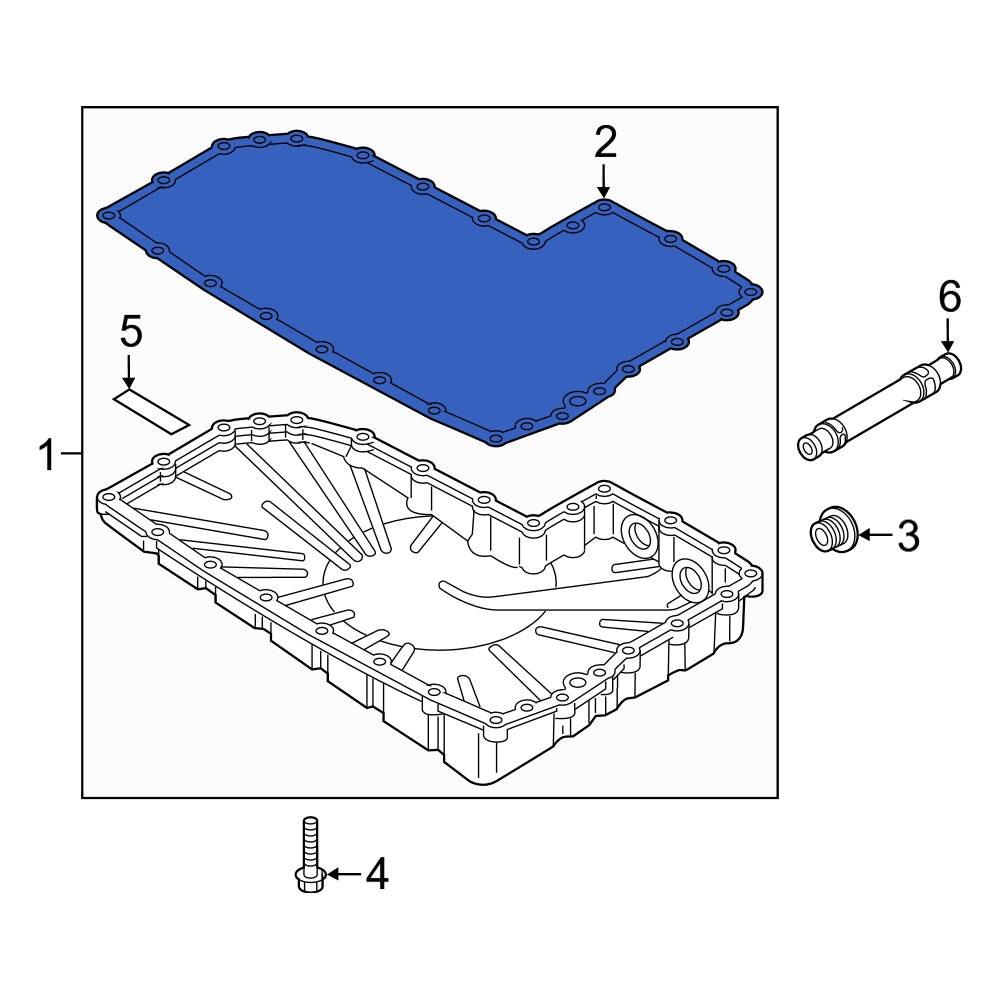 Audi OE 0CK321371A - Transmission Oil Pan Gasket