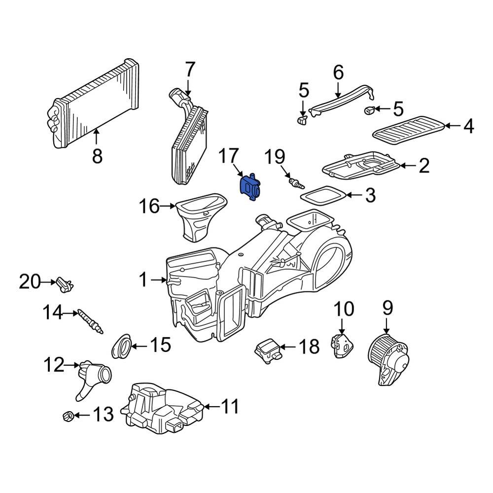 Audi OE 8D1820511G - HVAC Air Inlet Door Actuator
