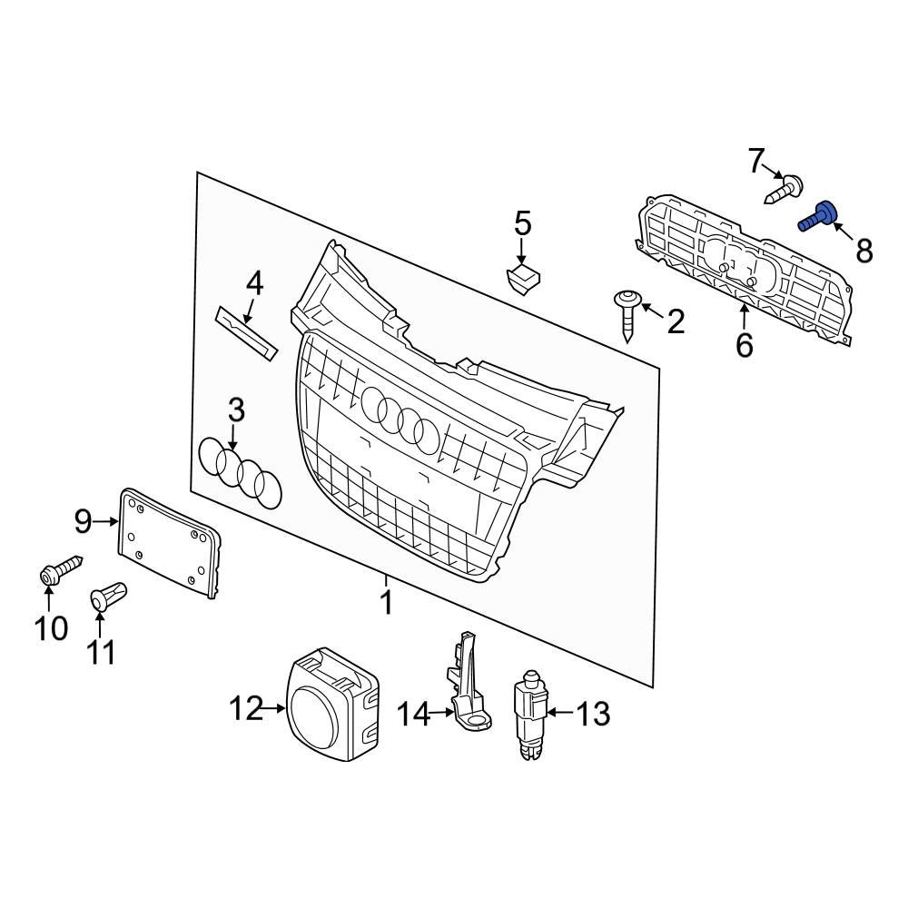 Audi OE WHT005764 - Bumper Splash Shield Bolt