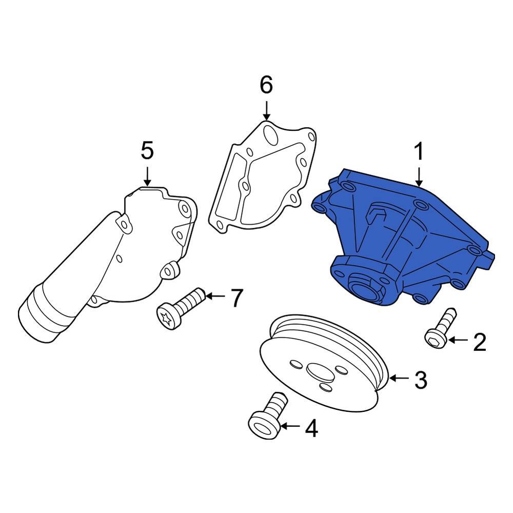 Audi OE 06E121018K - Engine Water Pump