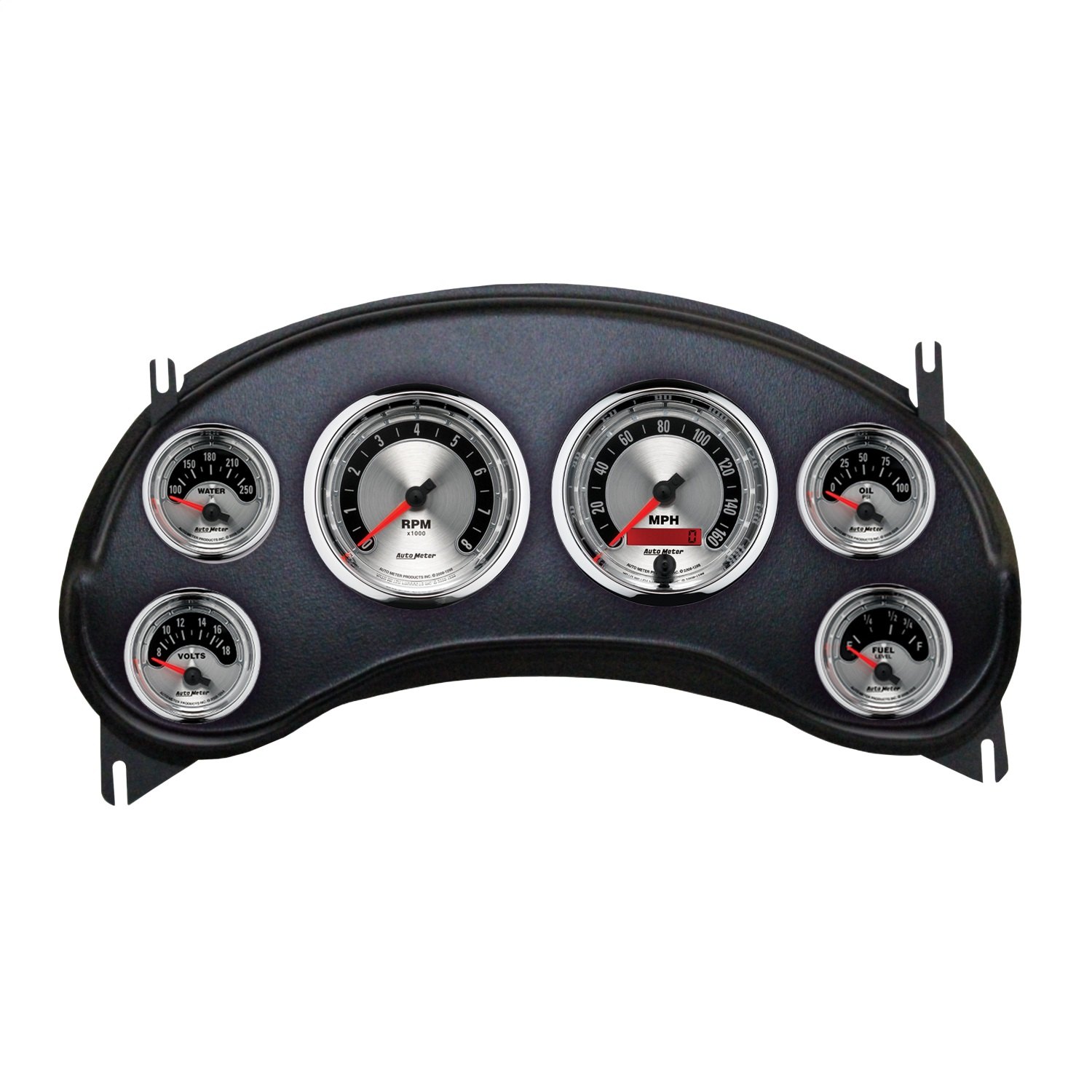 Auto Meter® 2934-01 - American Muscle Series Direct Fit 6-Piece Gauge Panel Kit
