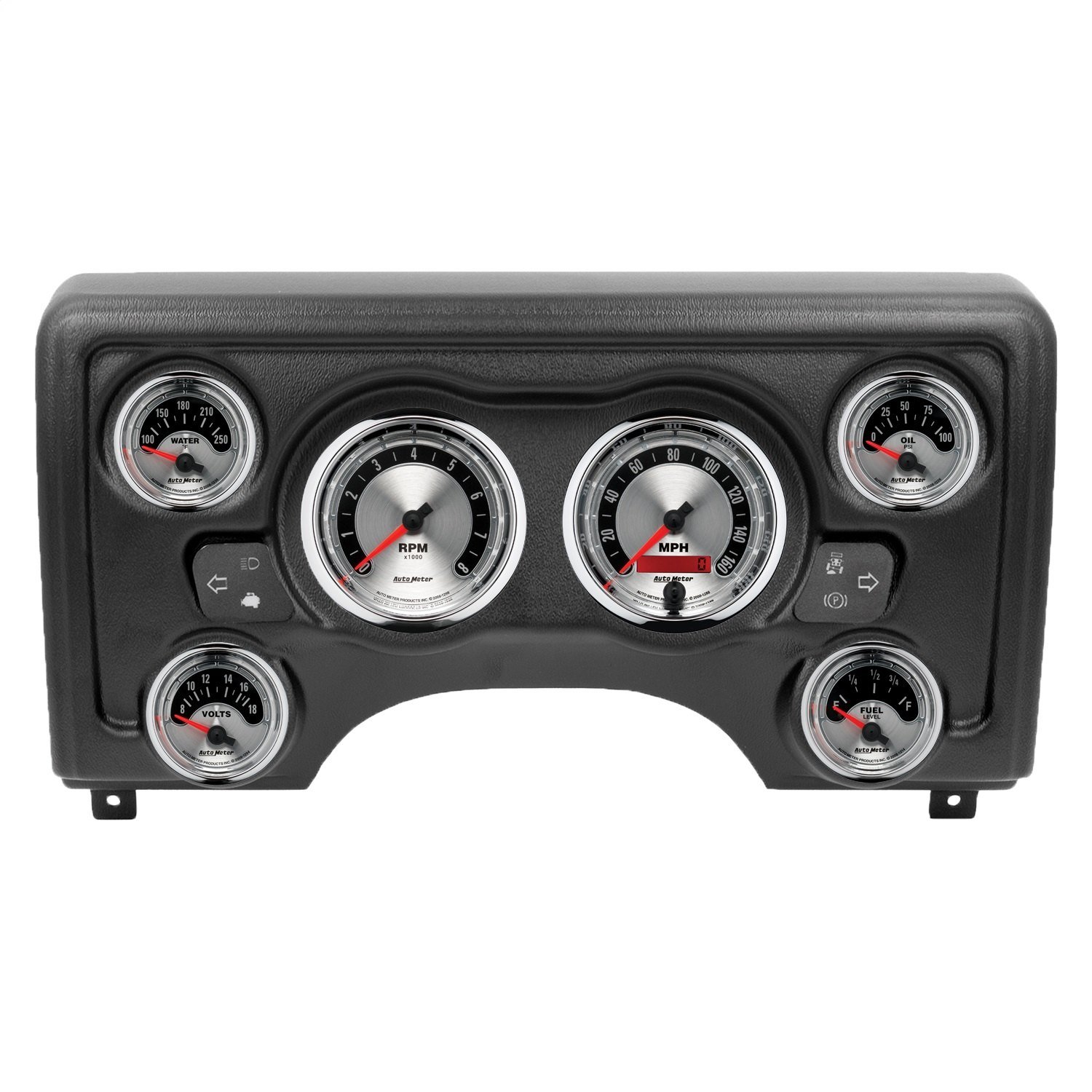 Auto Meter® 90011-01 - American Muscle Series Direct Fit 6-Piece Gauge Panel Kit