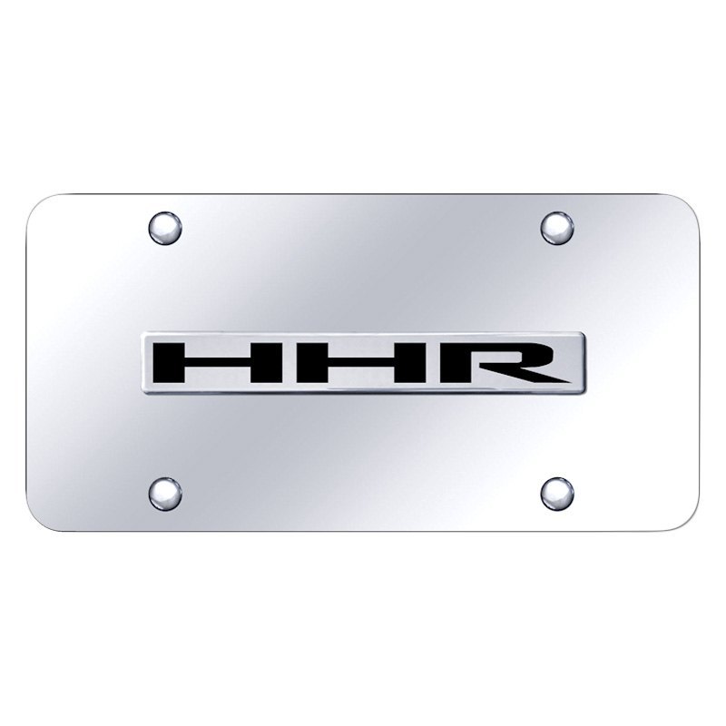 Autogold® HHR.N.CC - Chrome License Plate with 3D Chrome Chevrolet HHR Logo