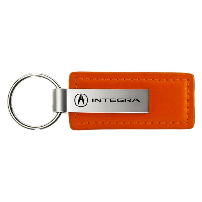 Autogold® KC1547.INT - Integra Orange Leather Key Chain