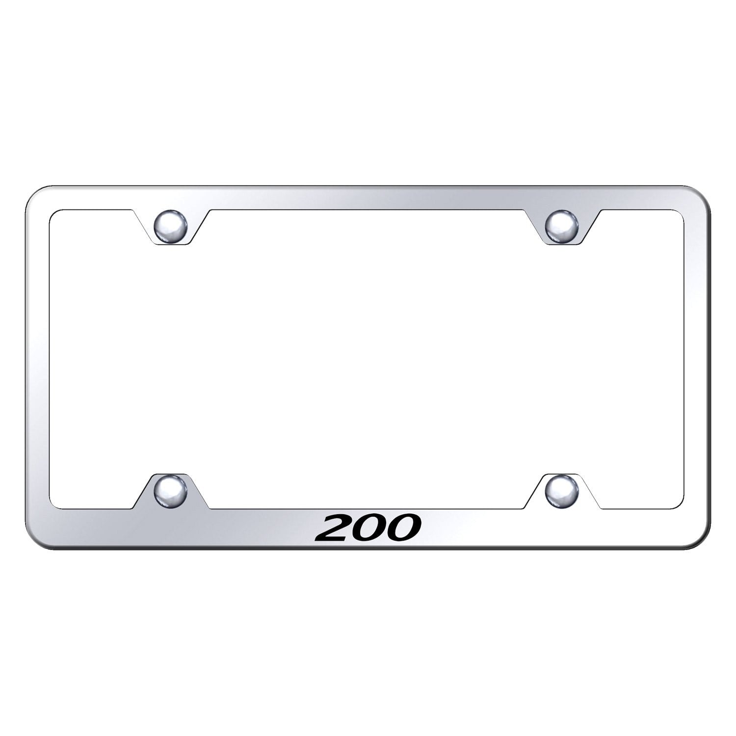 Autogold® LFW.200.EC - Wide Body Chrome License Plate Frame with Laser ...