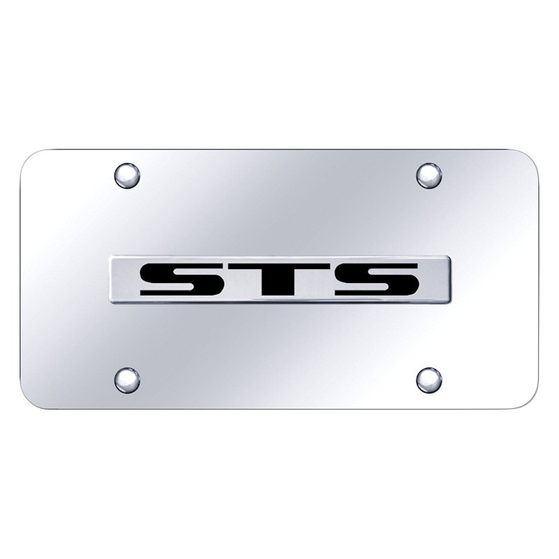 Autogold® STS.N.CC - Chrome License Plate with 3D Chrome STS Logo