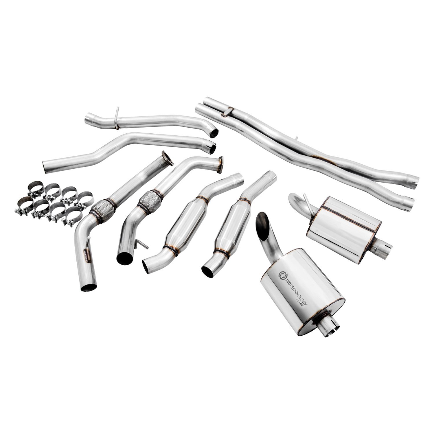 AWE Tuning® 3020-31022 - Touring Edition™ 304 SS Non-Resonated Exhaust ...