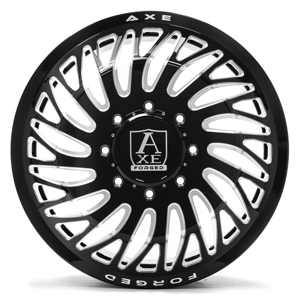 AXE® AF10 DUALLY Wheels - Gloss Black with Milled Accents Rims