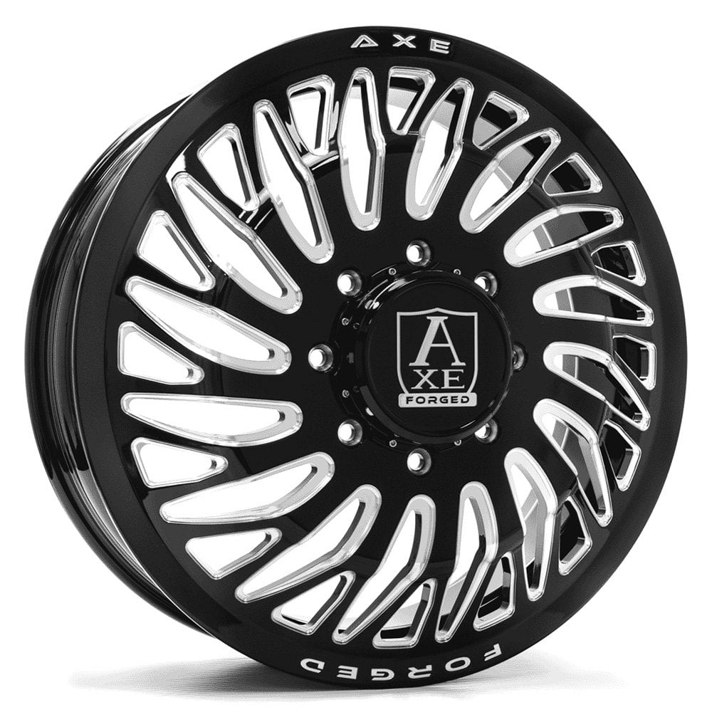 AXE® AF10 DUALLY Wheels - Gloss Black with Milled Accents Rims