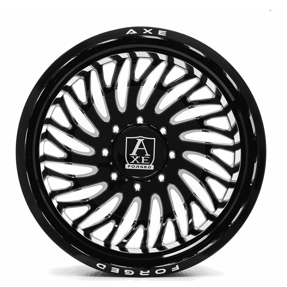 AXE® AF10 DUALLY Wheels - Gloss Black with Milled Accents Rims