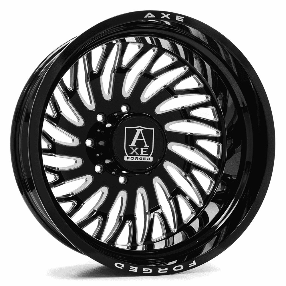 AXE® AF10 DUALLY Wheels - Gloss Black with Milled Accents Rims