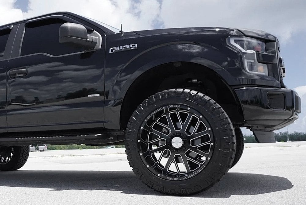 AXE® AX2.0 COMPRESSION FORGED Wheels - Gloss Black with Milled Accents Rims