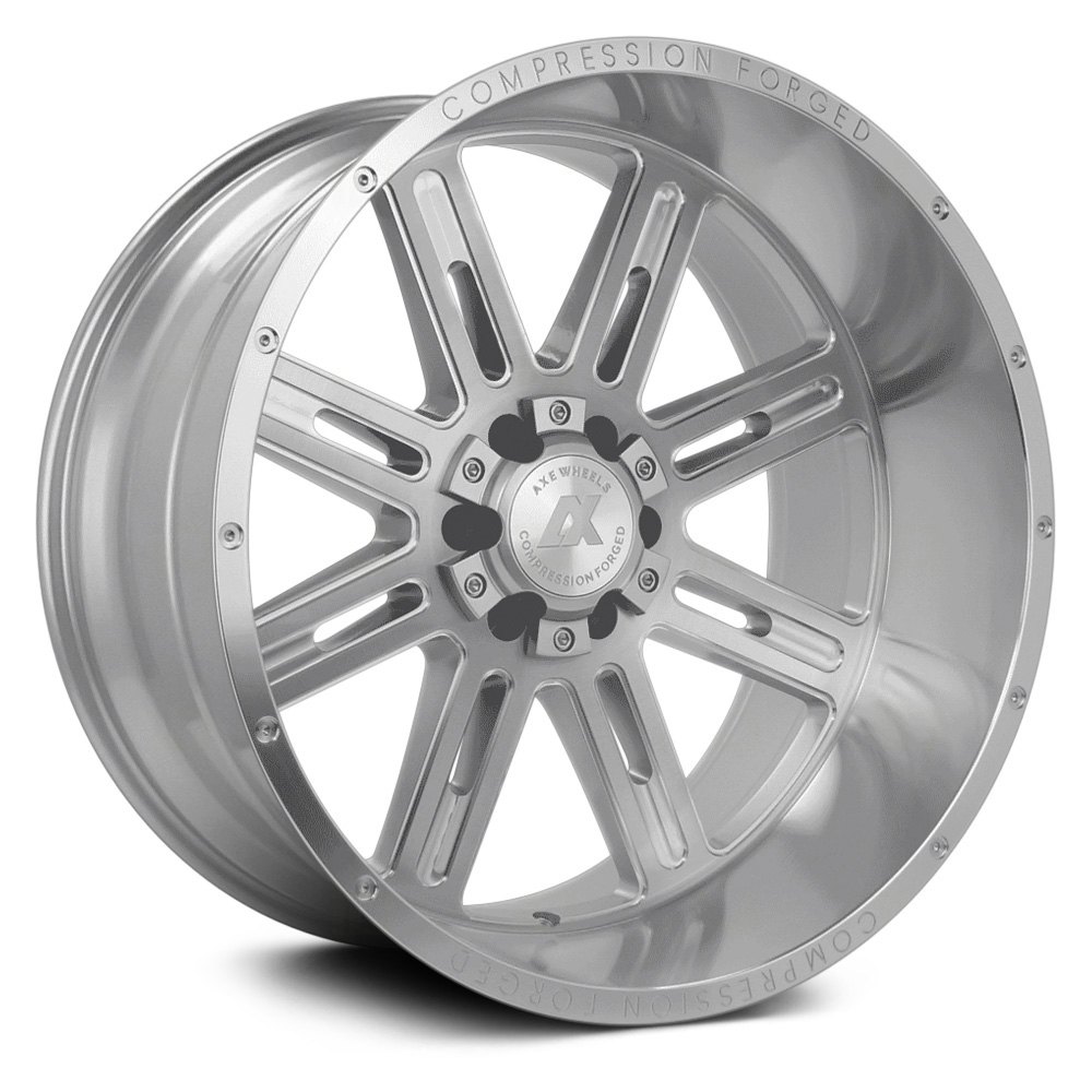 Axe® Ax4 1 Compression Forged Wheels Silver Milled With Mirror Lip Rims