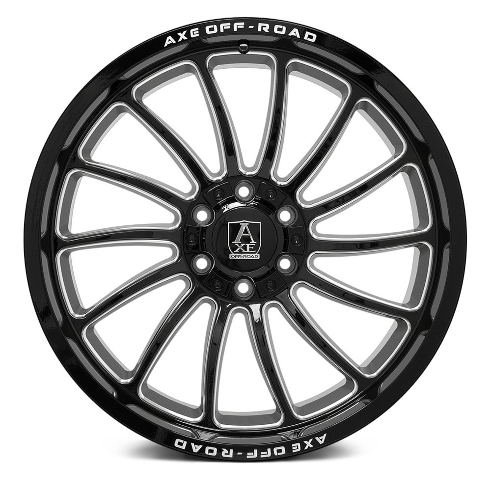 AXE® CHRONOS Wheels - Gloss Black with Milled Accents Rims - 241210H ...
