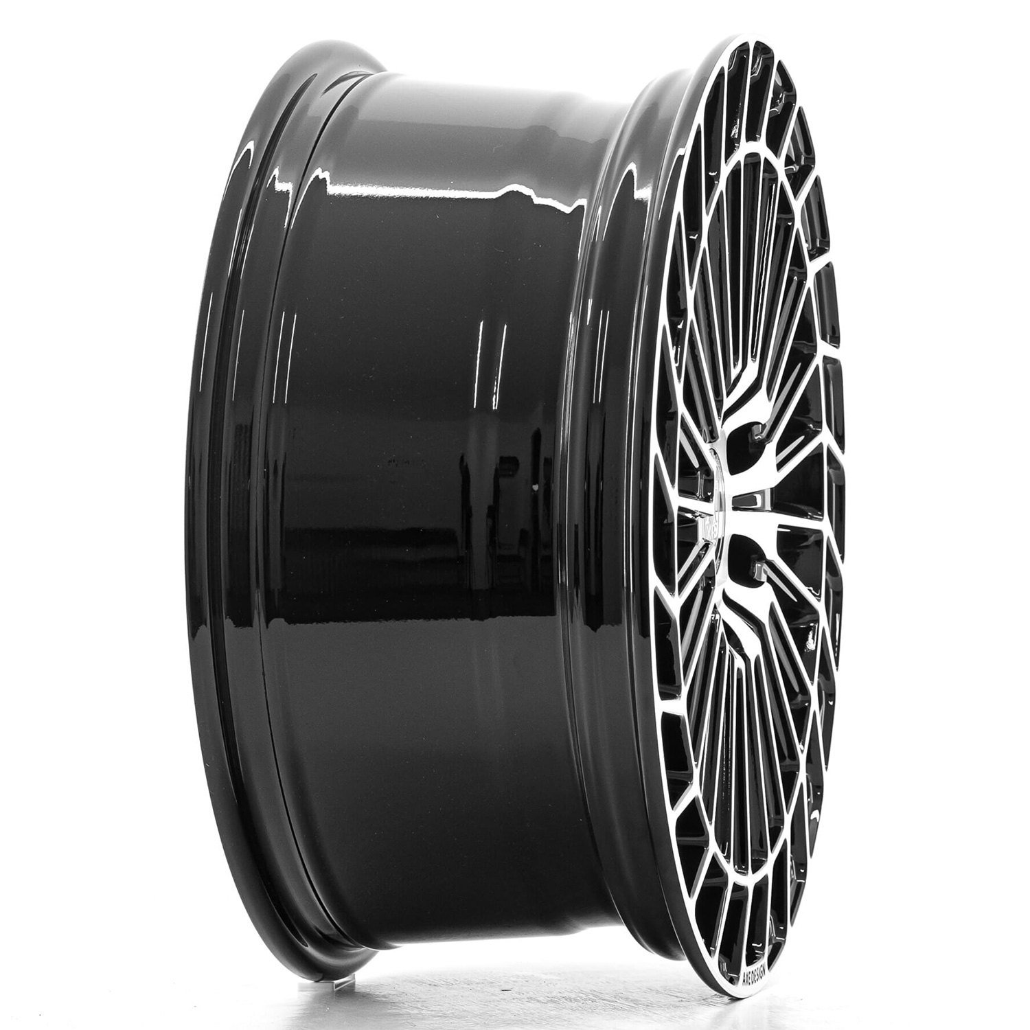 AXE® EX45 Wheels - Gloss Black with Polished Face Rims