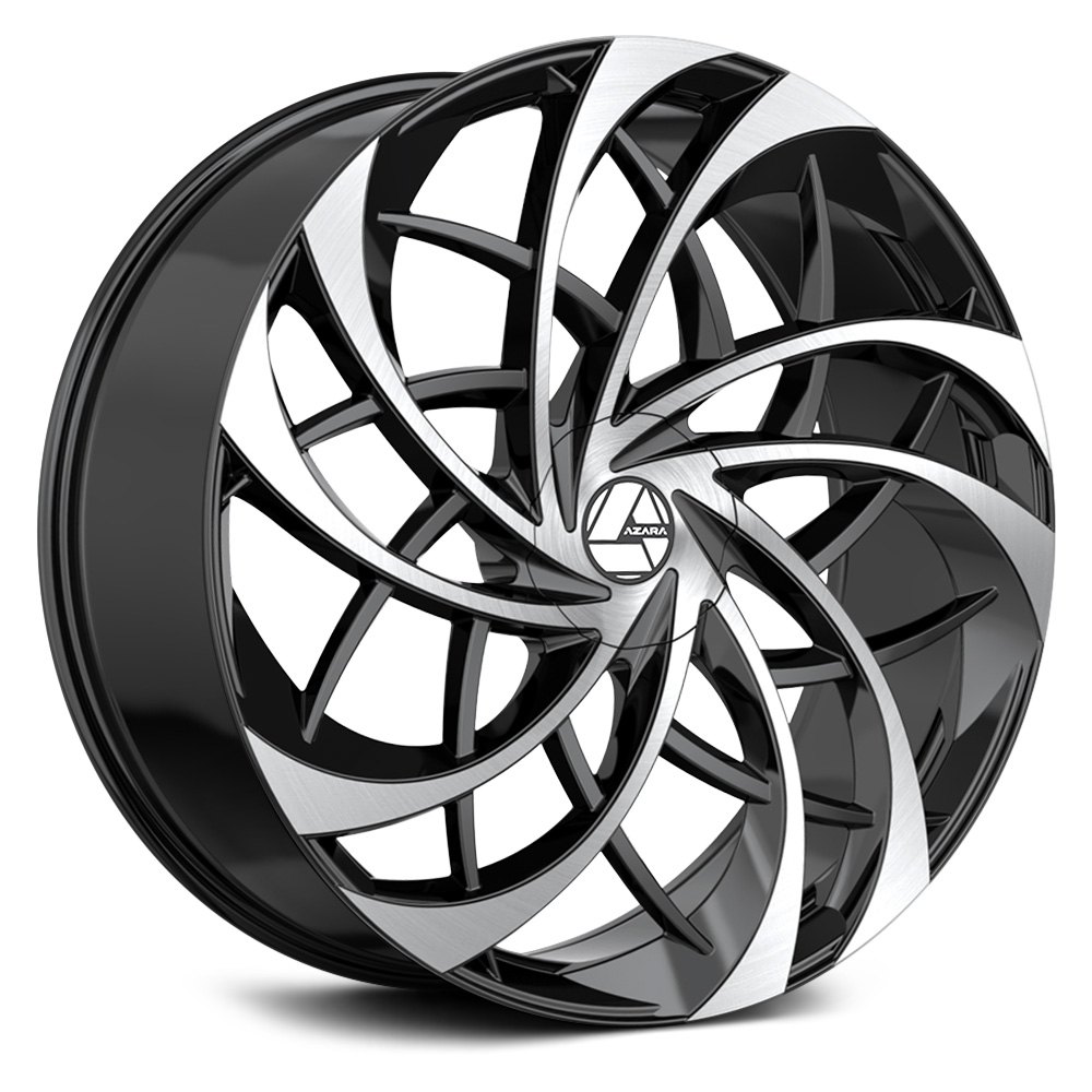 AZARA® AZA-540 Wheels - Gloss Black with Machined Face Rims - AZA ...