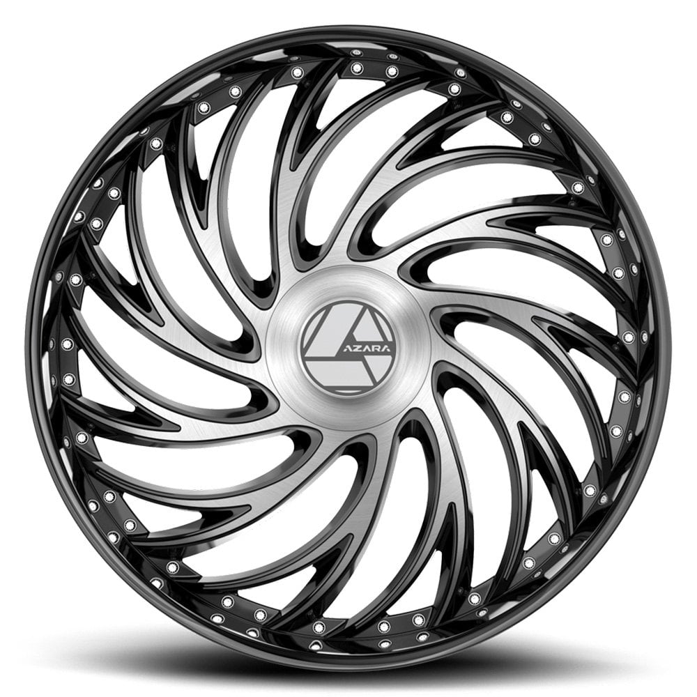 AZARA® AZX-101 Wheels - Gloss Black with Machined Face Rims - AZX-1011883835BM