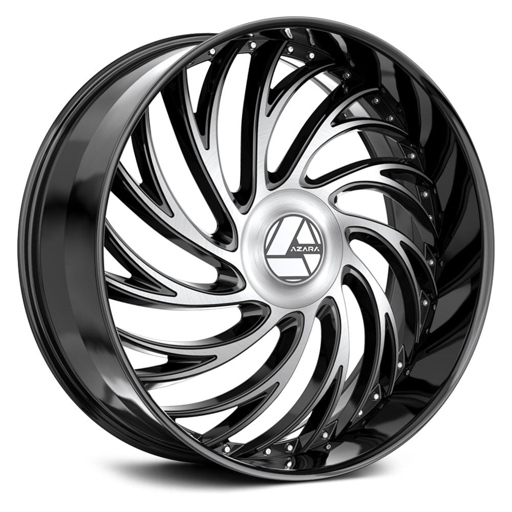 AZARA® AZX-101 Wheels - Gloss Black with Machined Face Rims - AZX ...