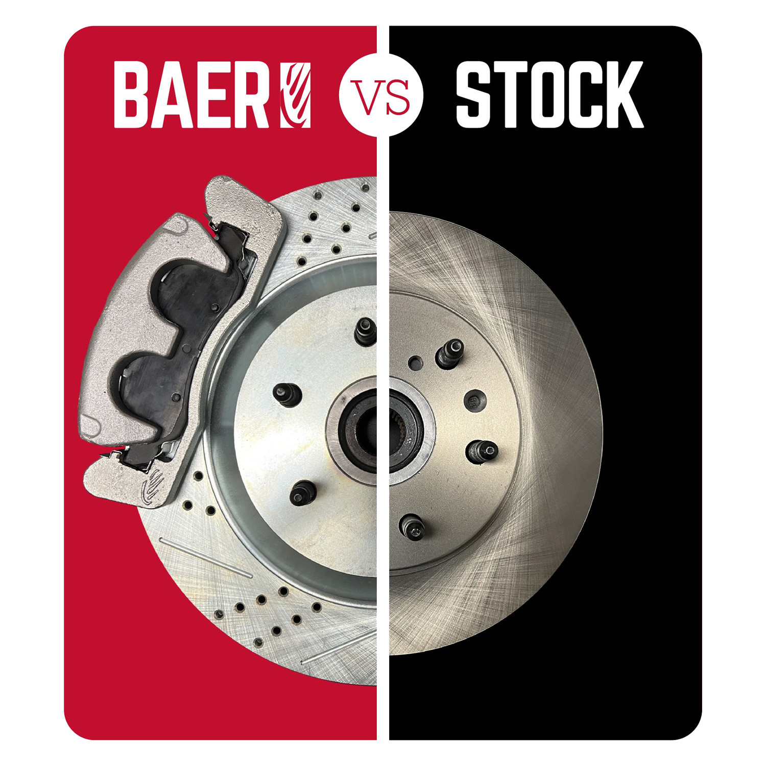 Baer® 2261046 - BIG Claw Drilled and Slotted 1-Piece Front Brake Rotor Kit