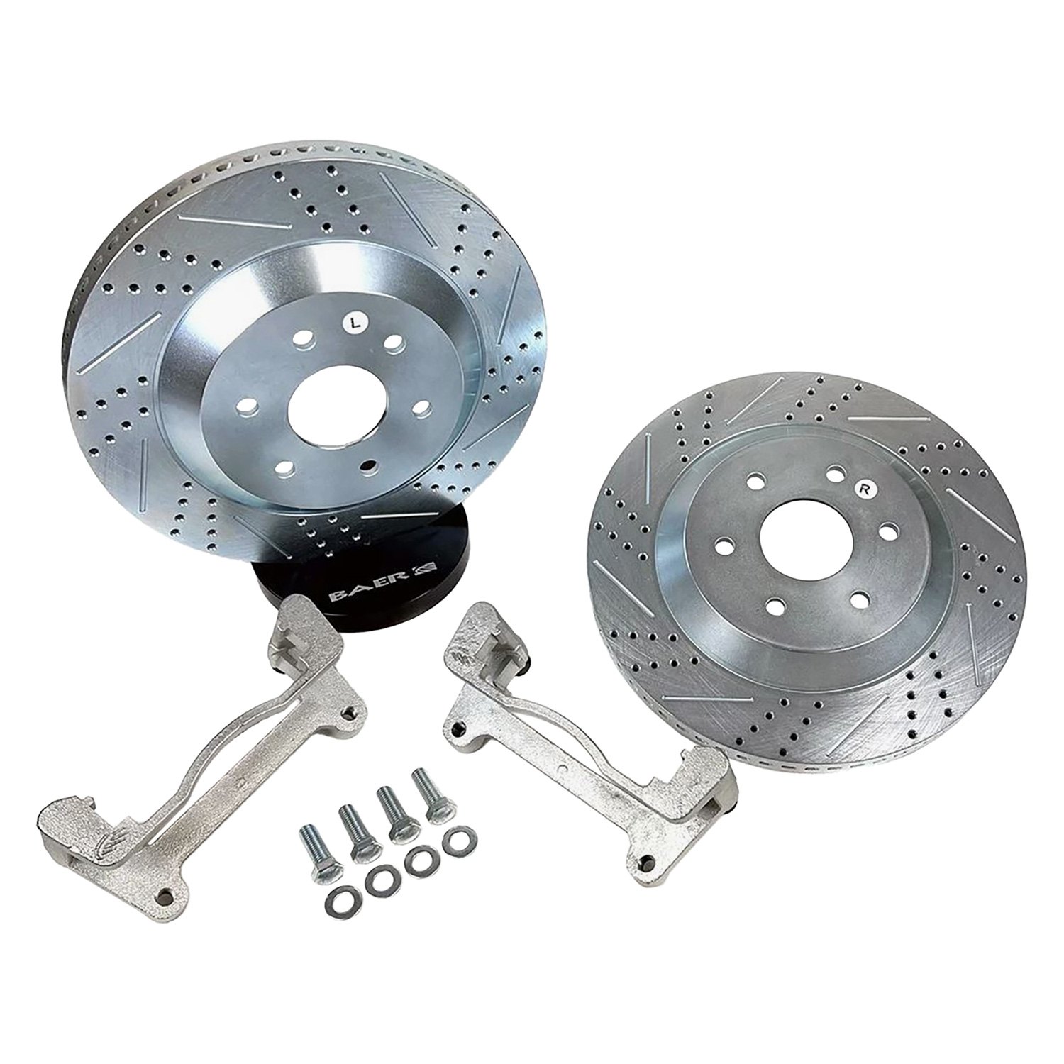 Baer® 2261046 - BIG Claw Drilled and Slotted 1-Piece Front Brake Rotor Kit