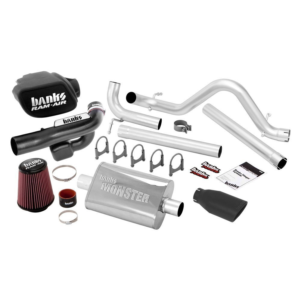 Banks® 51349-B - Stinger™ Stainless Steel Exhaust System with Single ...