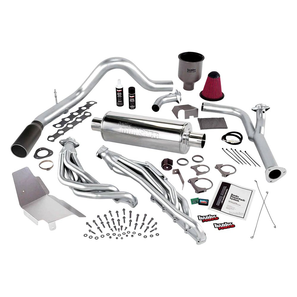 Banks® 49445-B - PowerPack™ Stainless Steel Full Exhaust System with ...