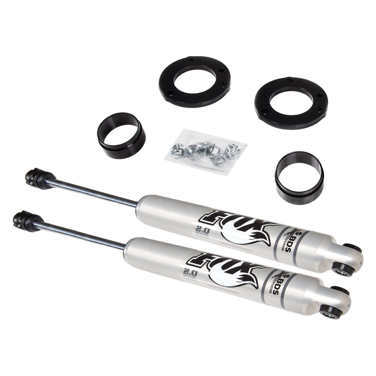 BDS Suspension® - Ford Ranger 4WD 2019 2" x 0" Front and Rear Leveling Kit