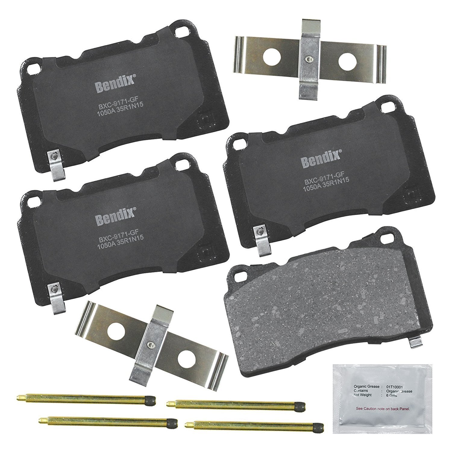 Bendix® CFC1050A - Premium Copper Free™ Ceramic Front Disc Brake Pads