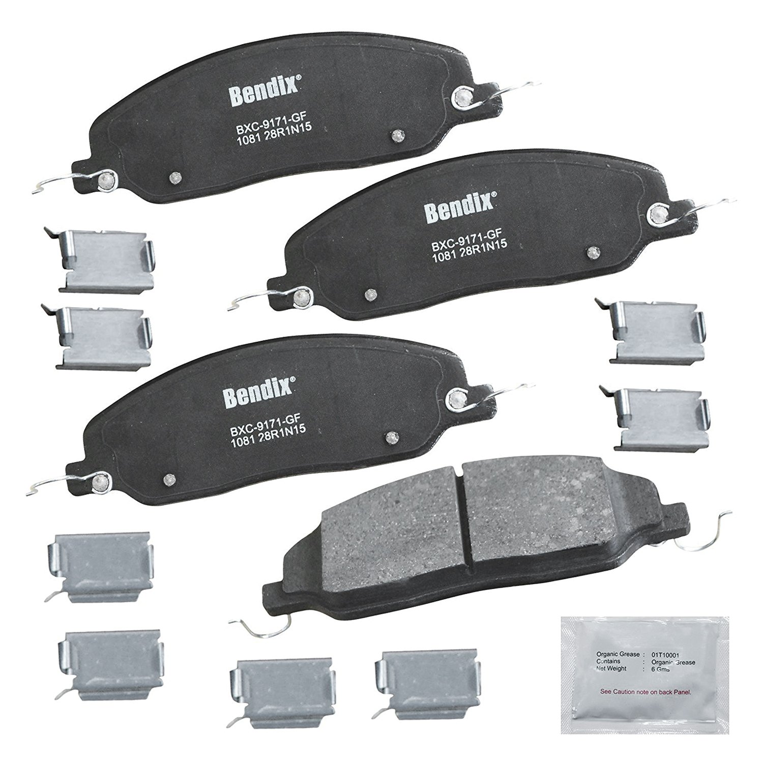 Bendix® CFC1081 - Premium Copper Free™ Ceramic Front Disc Brake Pads