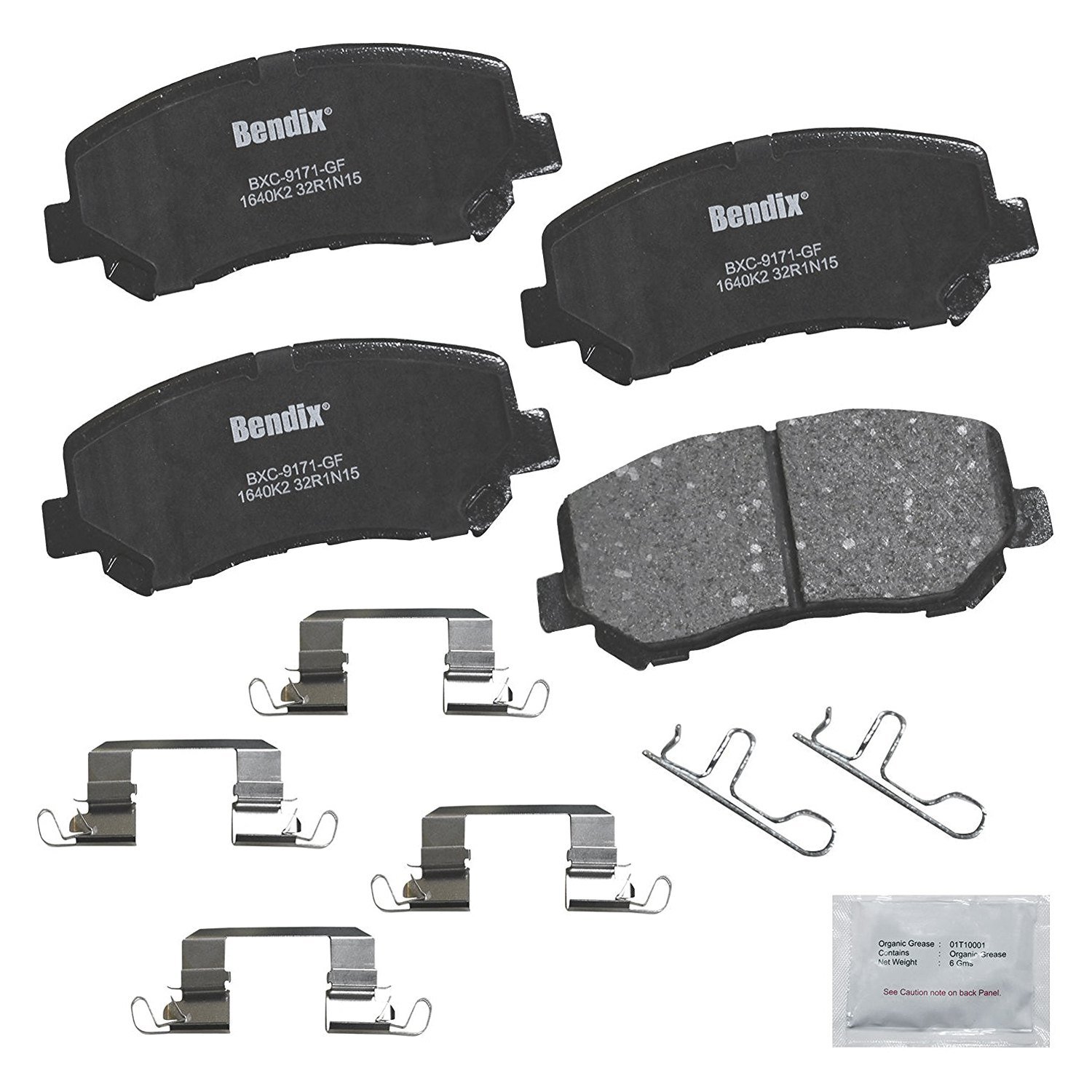 Bendix® CFC1640K2 - Premium Copper Free™ Ceramic Front Disc Brake Pads