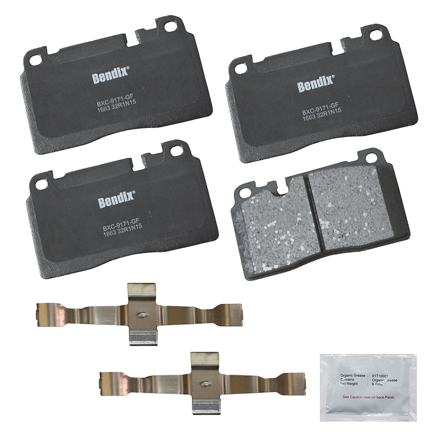 Bendix® CFC1663 - Premium Copper Free™ Ceramic Front Disc Brake Pads