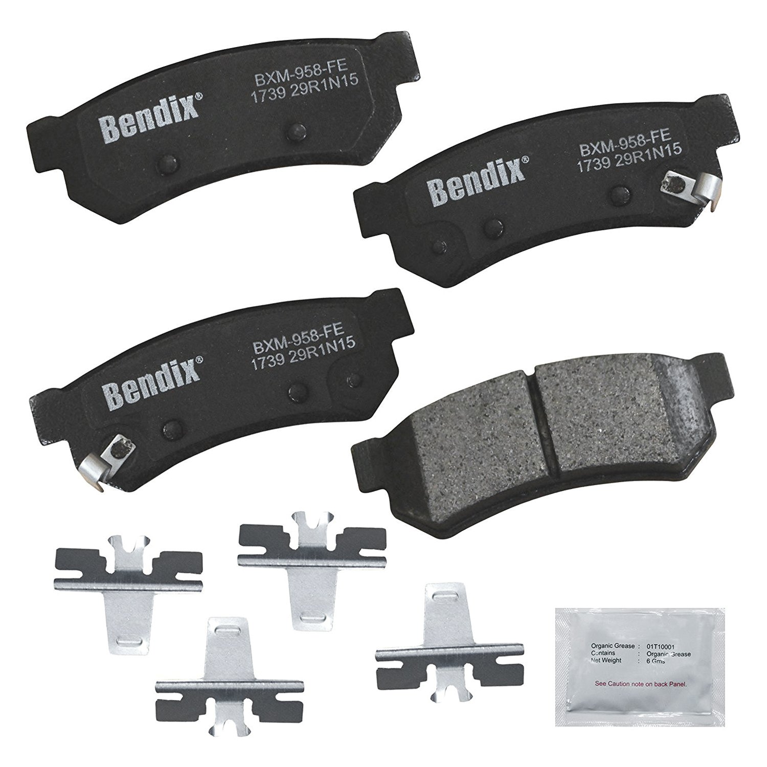 Bendix® CFM1739 - Premium Copper Free™ Semi-Metallic Rear Disc Brake Pads