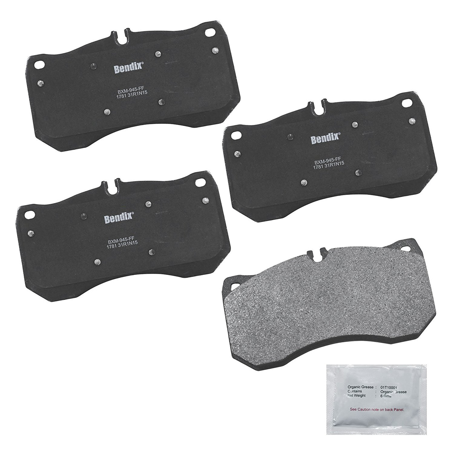 Bendix® CFM1781 - Premium Copper Free™ Semi-Metallic Front Disc Brake Pads