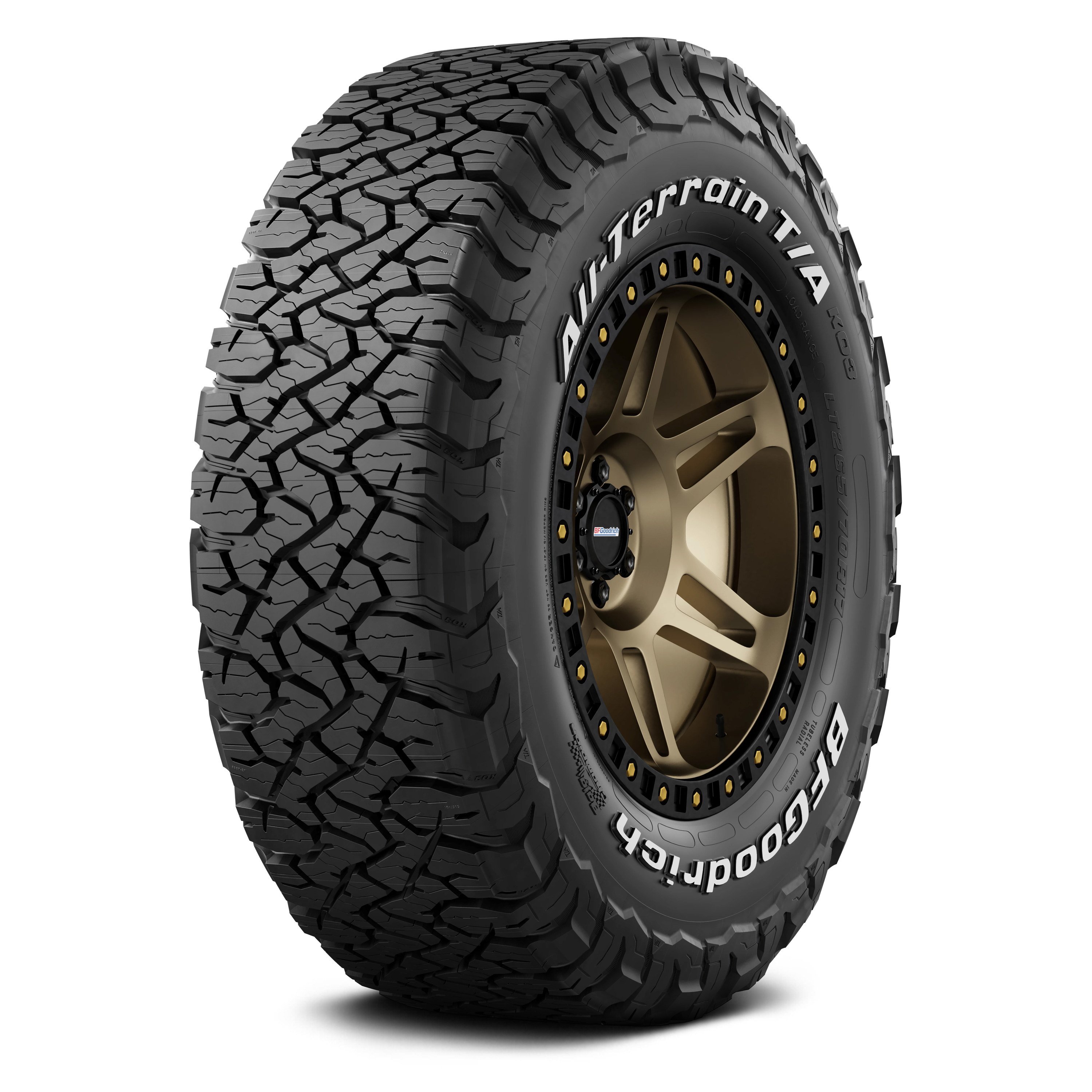 BFGOODRICH® 04364 - ALL-TERRAIN T/A KO3 WITH WHITE LETTERING LT285/70R17 116S