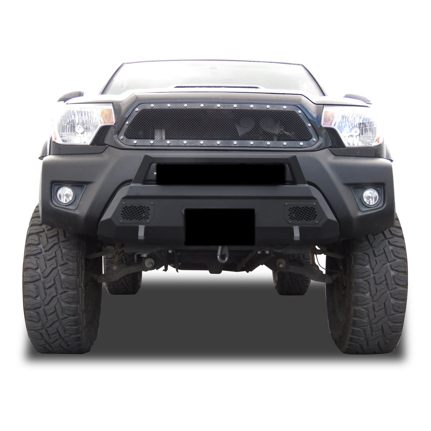 Black Horse® AR3HD61NL-W12 - Armour III Stubby Black Front HD Bumper ...