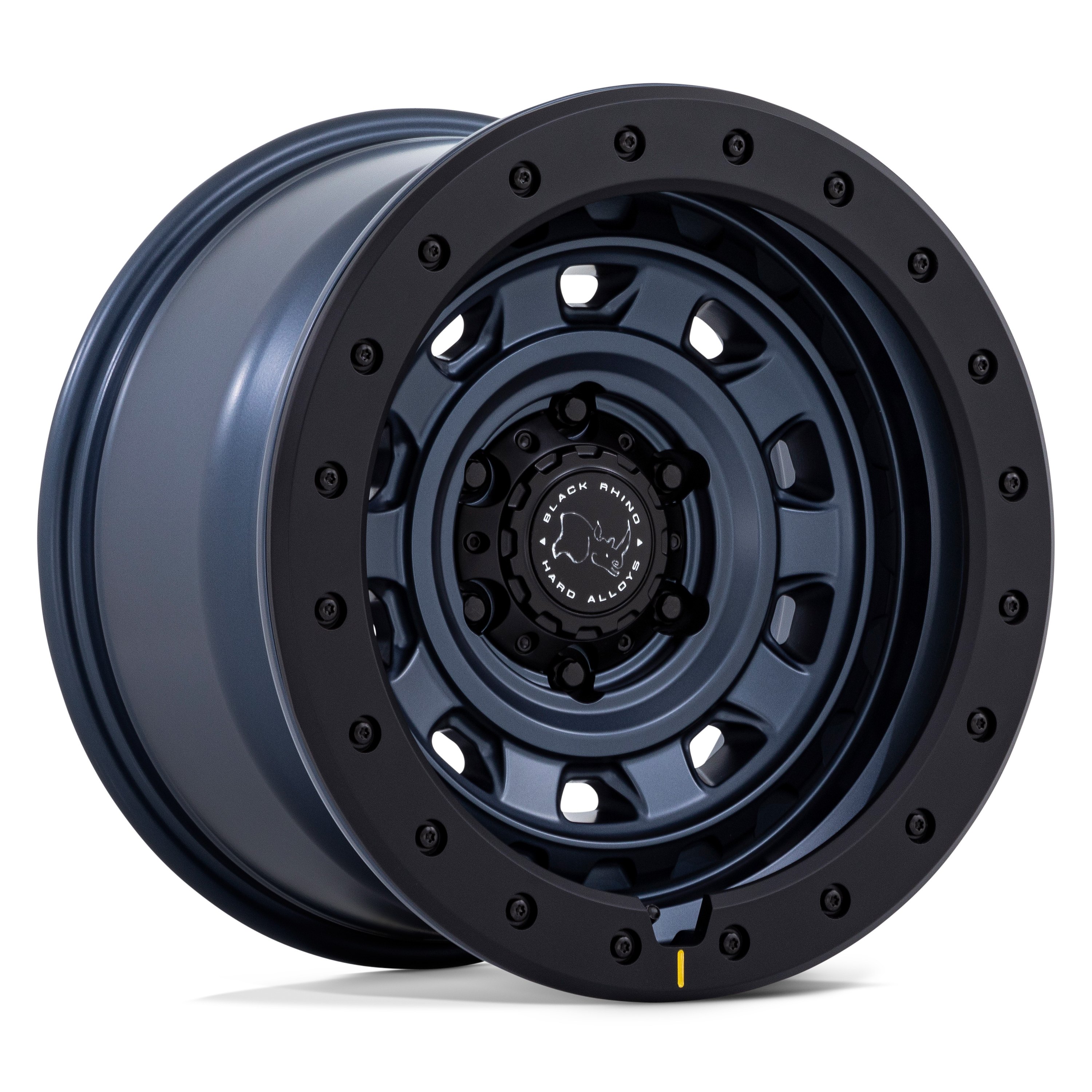 BLACK RHINO® BR023 XPLORER Wheels - Metallic Blue with Matte Black Lip Rims