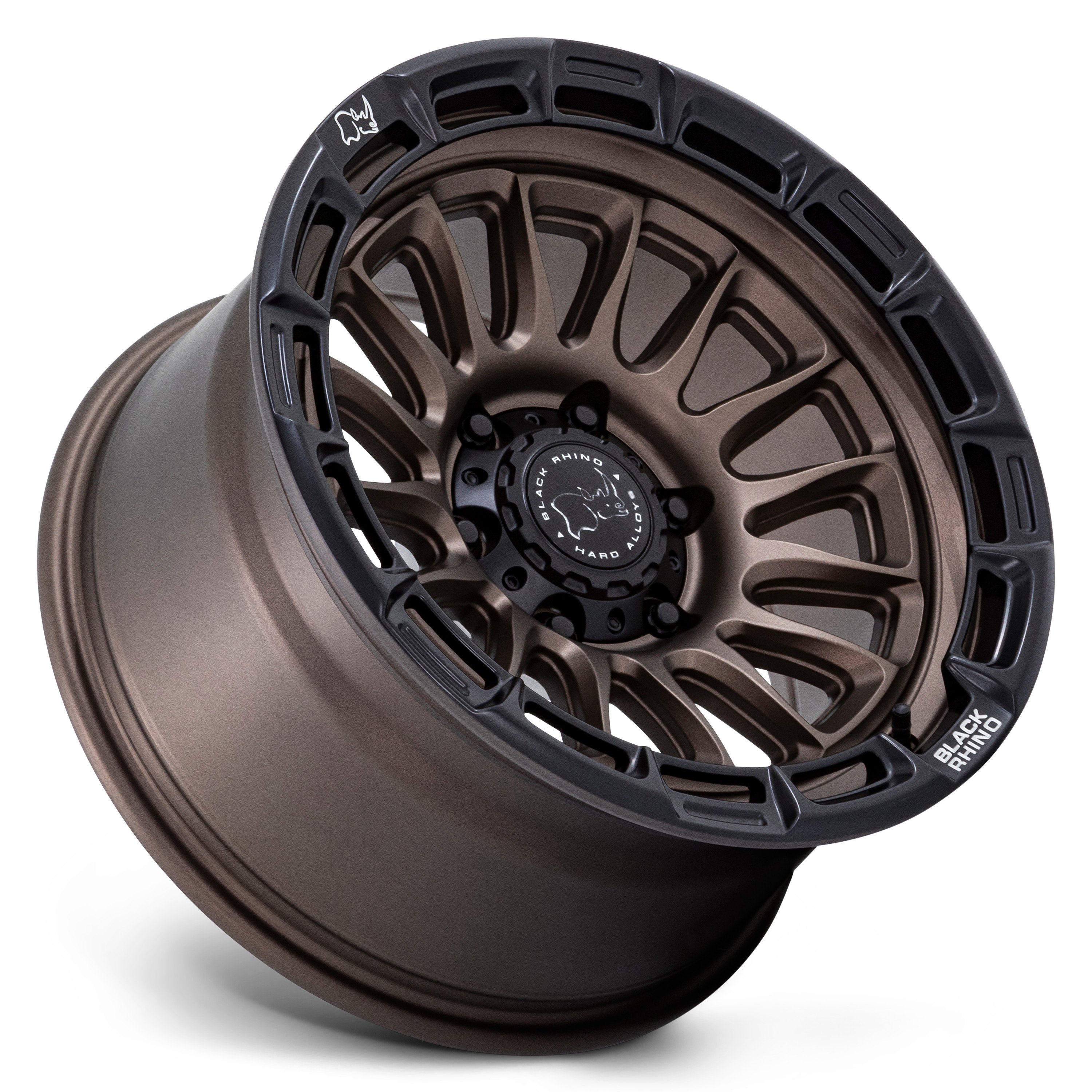 BLACK RHINO® BR025 RIVAL Wheels - Burnt Bronze with Matte Black Lip Rims