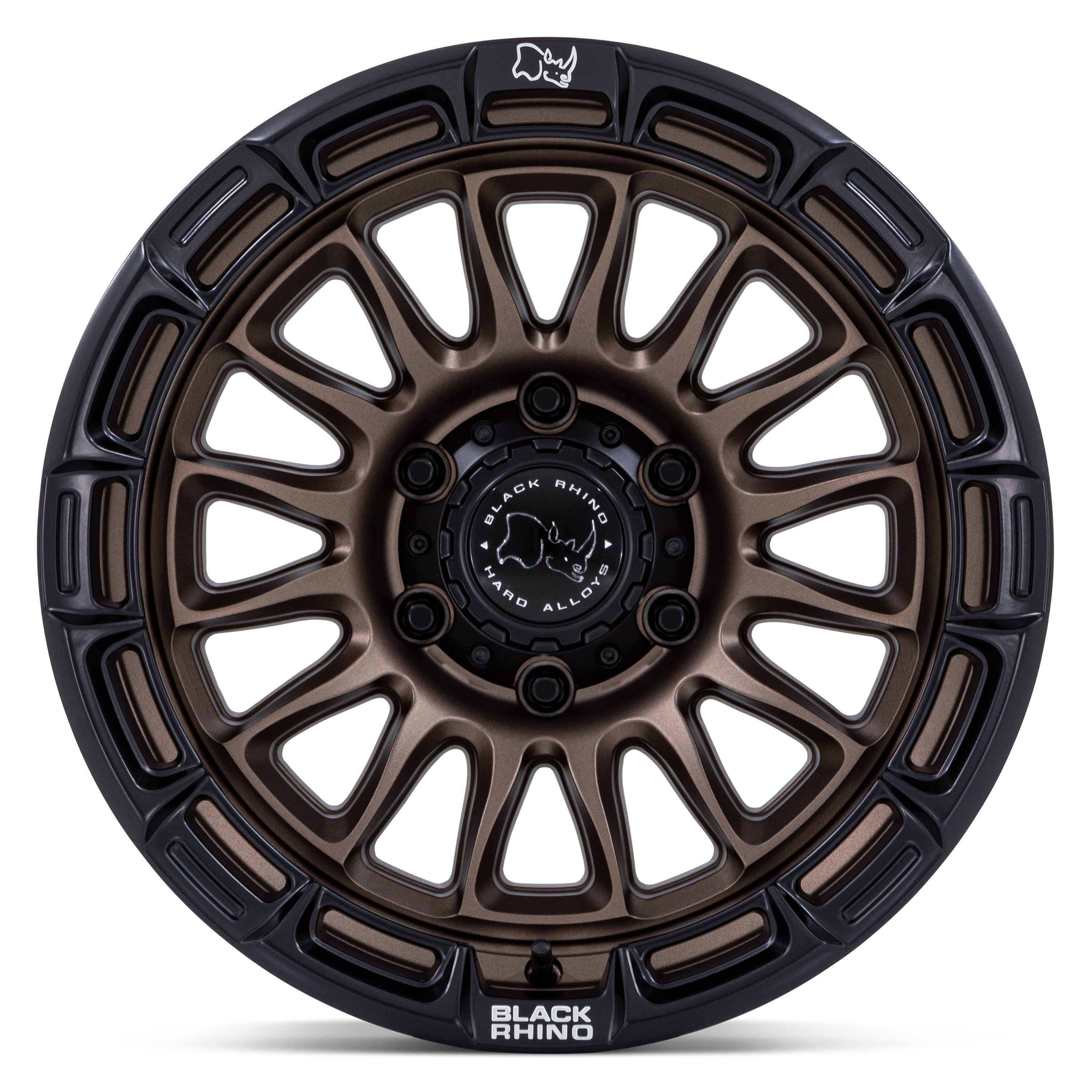 BLACK RHINO® BR025 RIVAL Wheels - Burnt Bronze with Matte Black Lip Rims