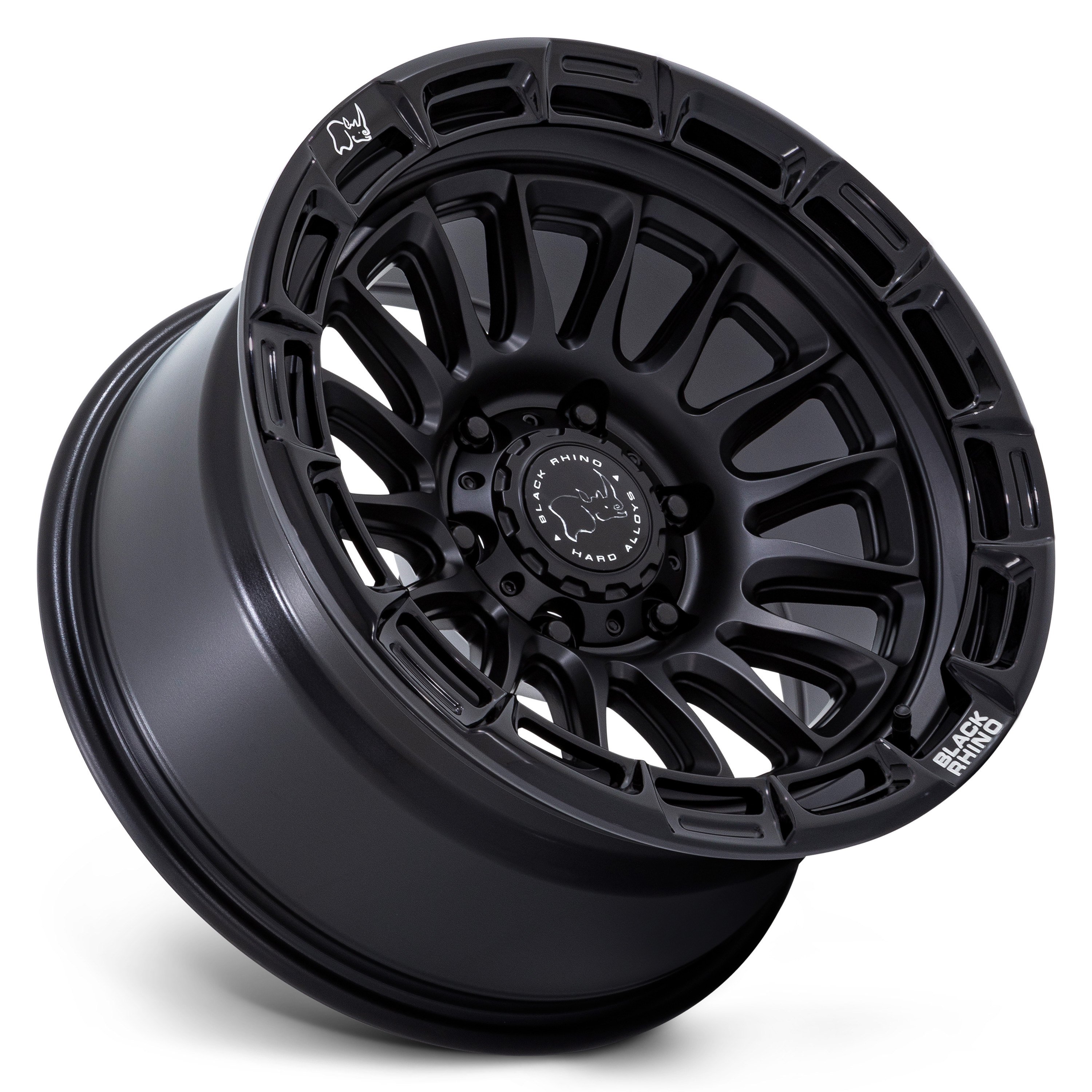 BLACK RHINO® BR025 RIVAL Wheels - Matte Black with Gloss Black Lip Rims