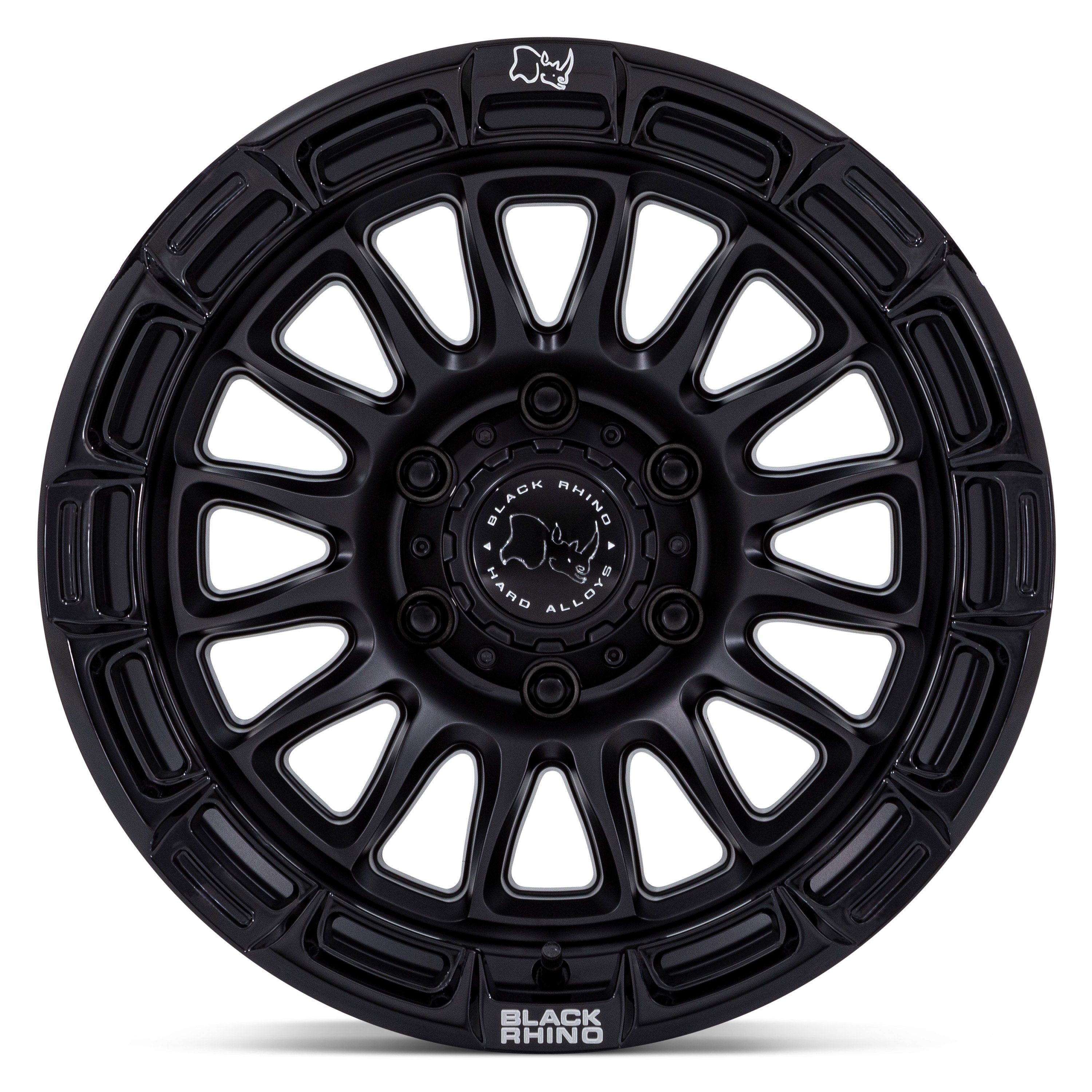 BLACK RHINO® BR025 RIVAL Wheels - Matte Black with Gloss Black Lip Rims ...