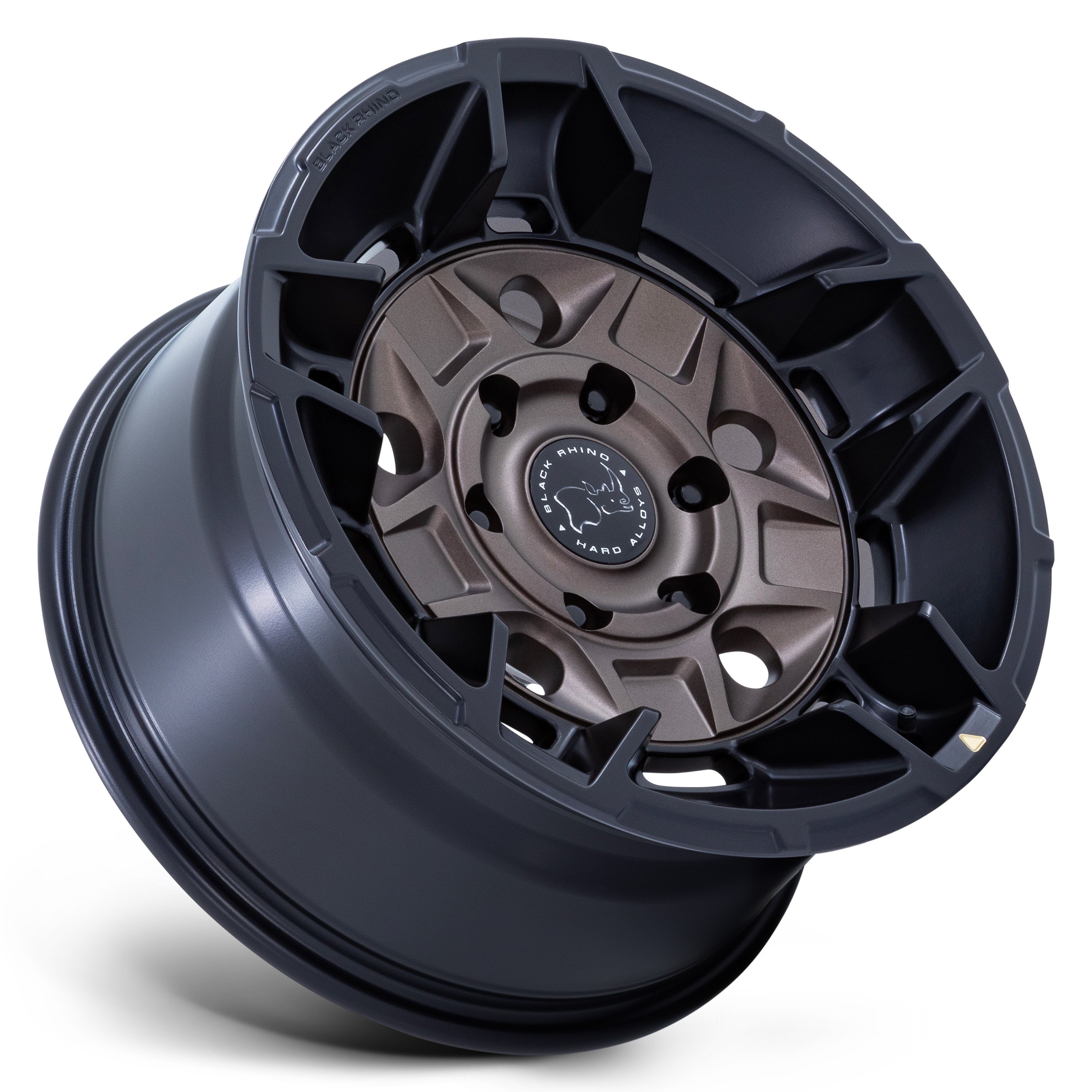 BLACK RHINO® BR028 GUARD Wheels - Burnt Bronze with Matte Black Lip Rims