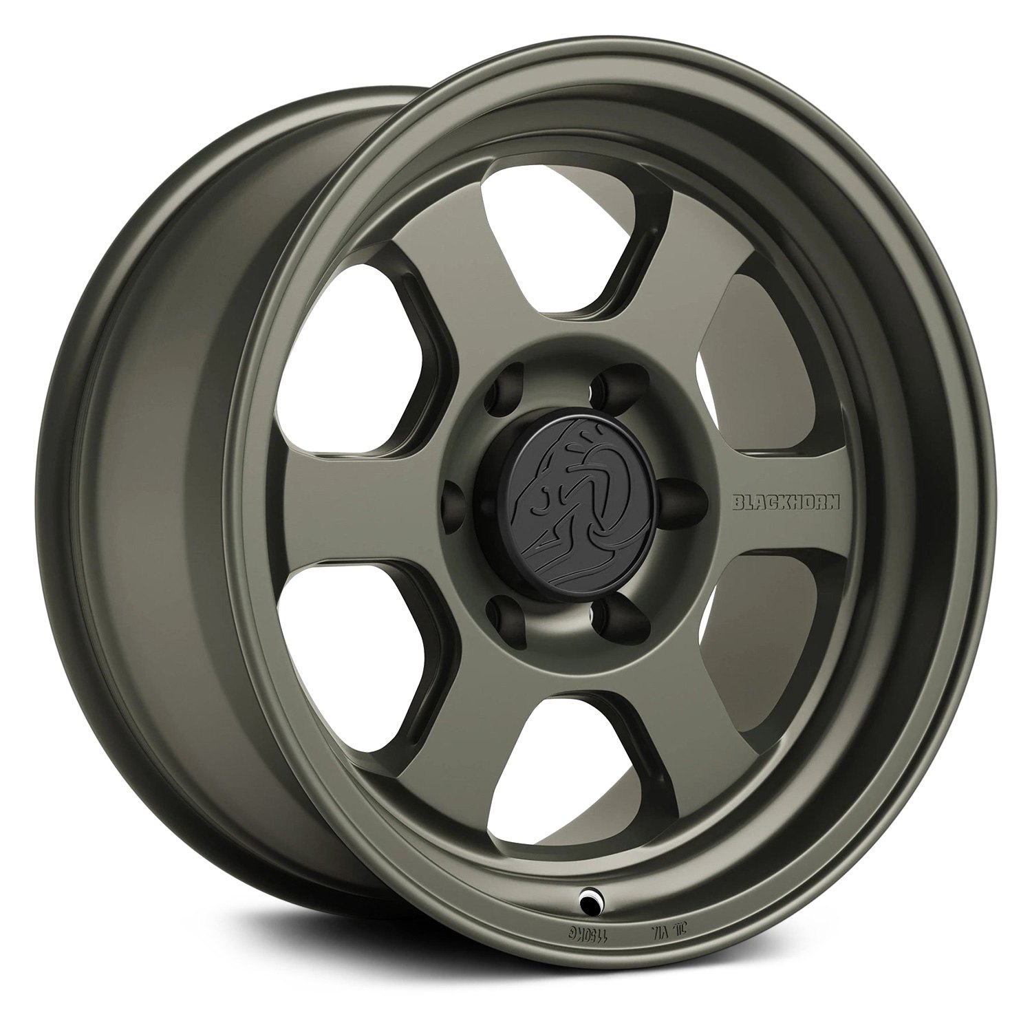 BLACKHORN OFFROAD® AR6 Wheels - Olive Drab Green Rims - AR617090N126139ODG